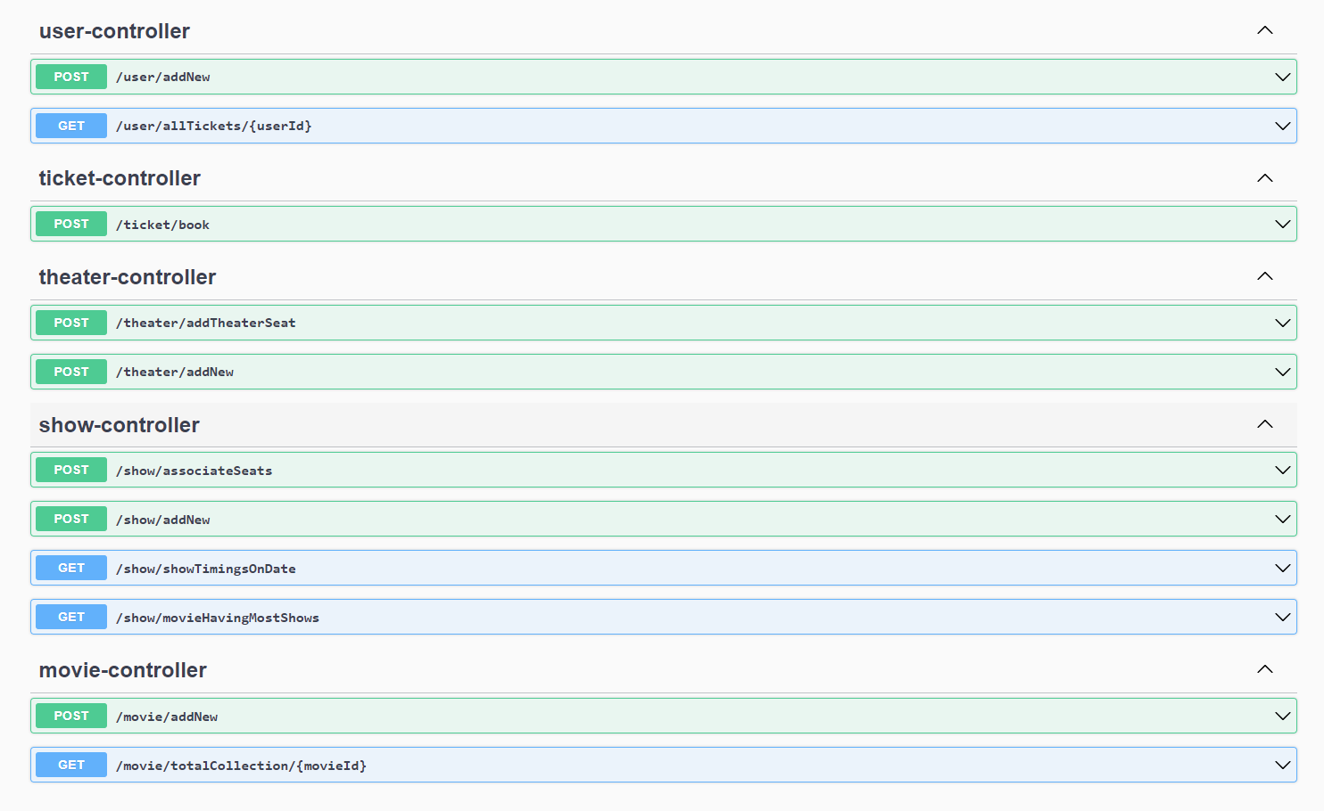 Book My Show APIs Spring Boot Project | Book-My-Show